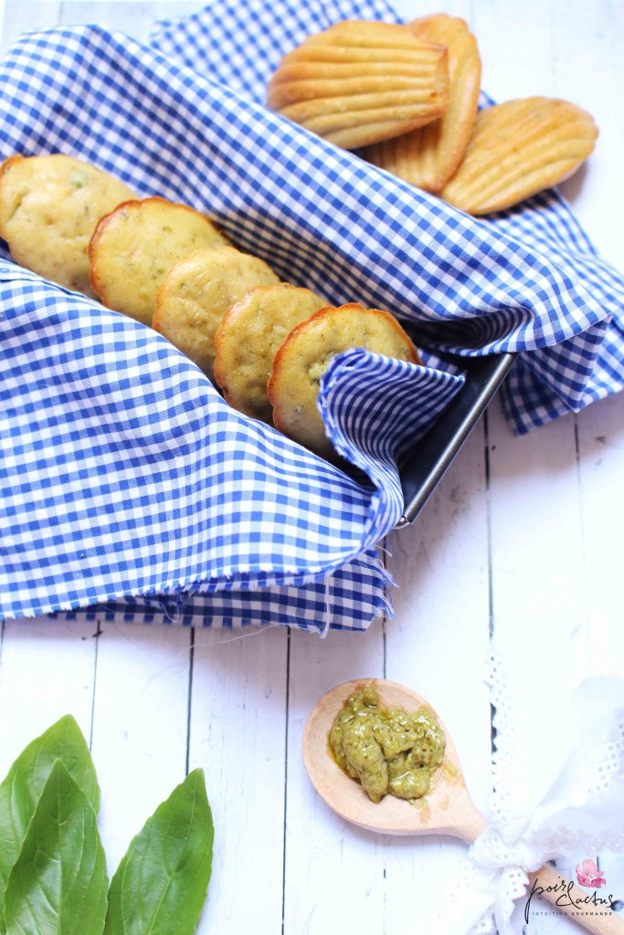 Des madeleines salées illico pesto !! - Poire & Cactus
