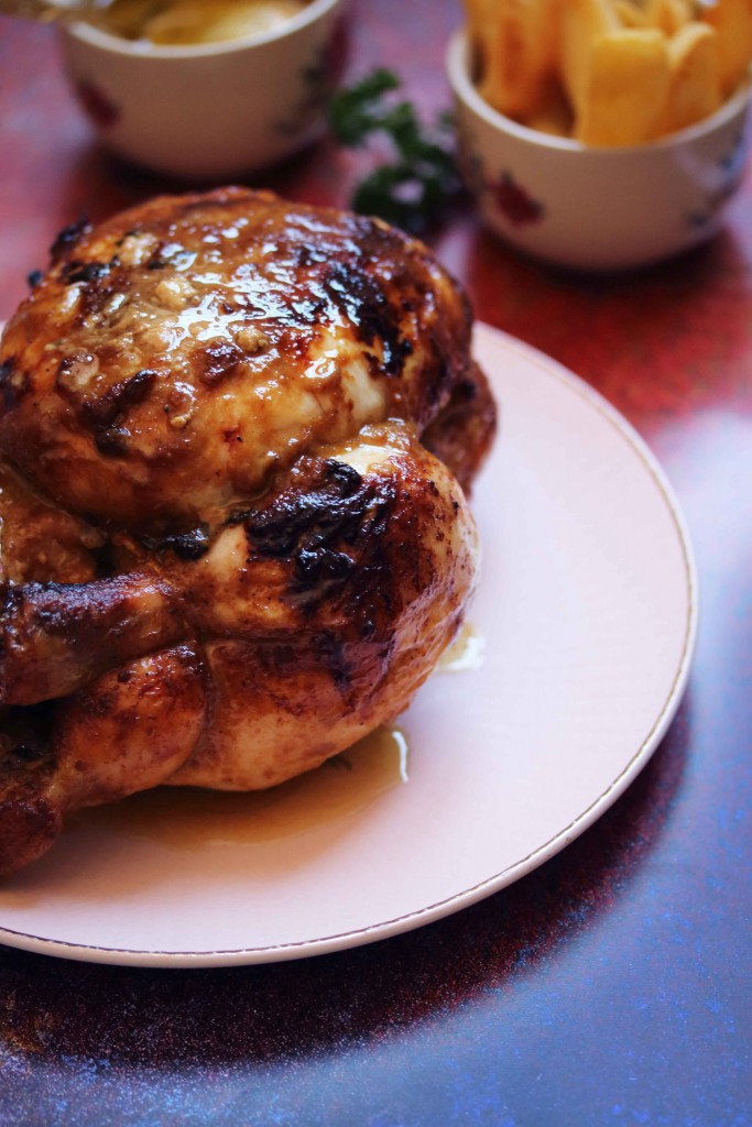 Recette dominicale Poulet rôti à la moutarde - Poire & Cactus