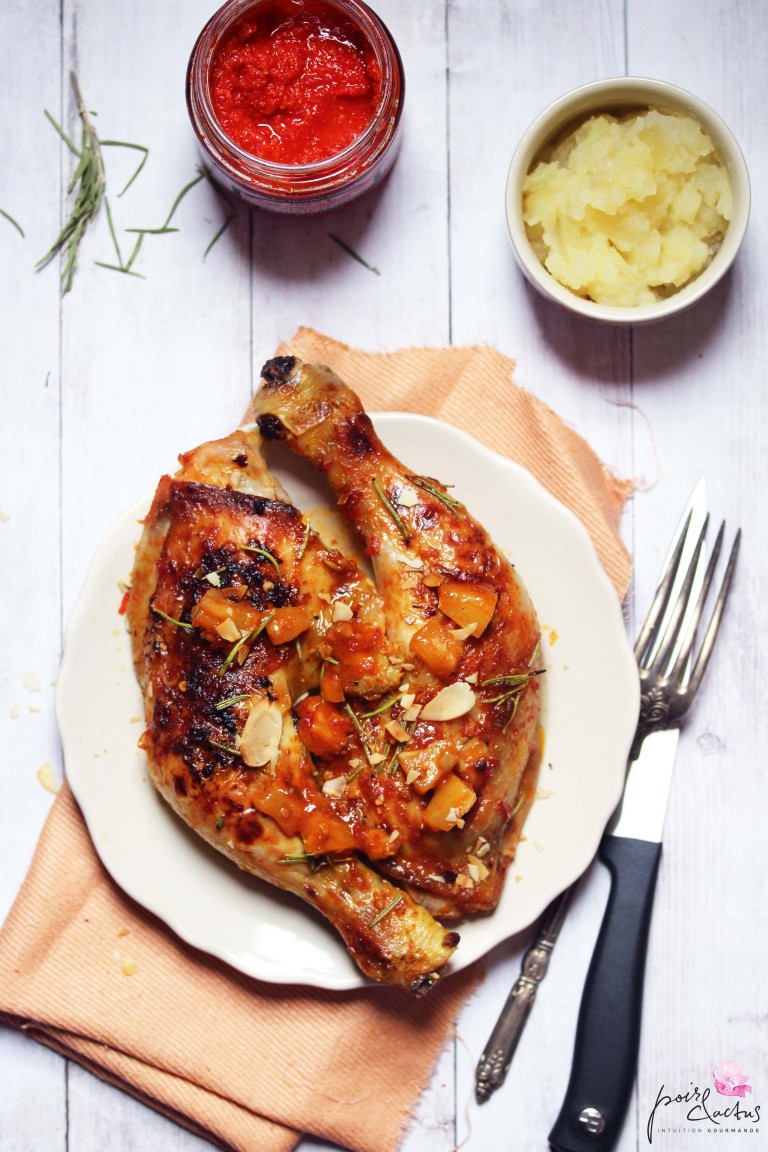 Mon poulet swag ananas et mariné à la purée de piment - Poire & Cactus