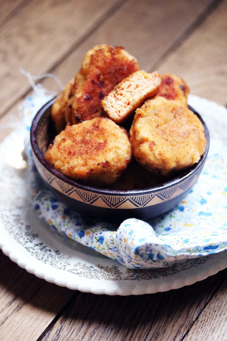 Recette Yummy de nuggets maison au poulet et poivrons ! - Poire & Cactus