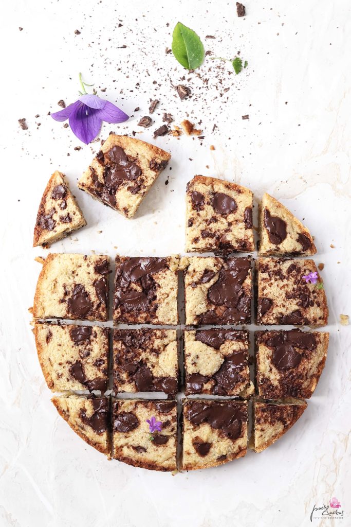 Gâteau cookie géant au chocolat noir ultra moelleux - Poire & Cactus
