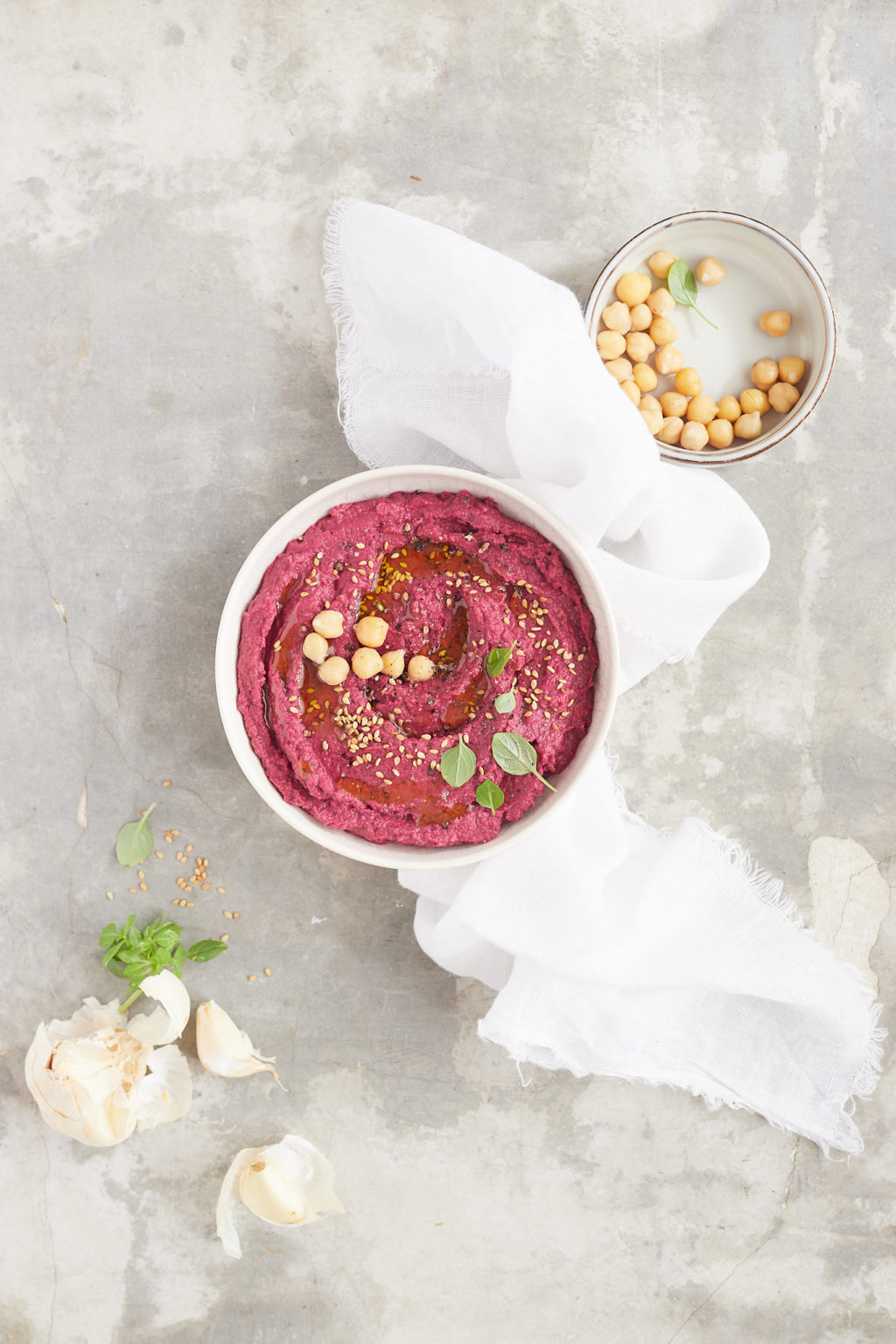 Recette Houmous maison à la betterave - Poire & Cactus