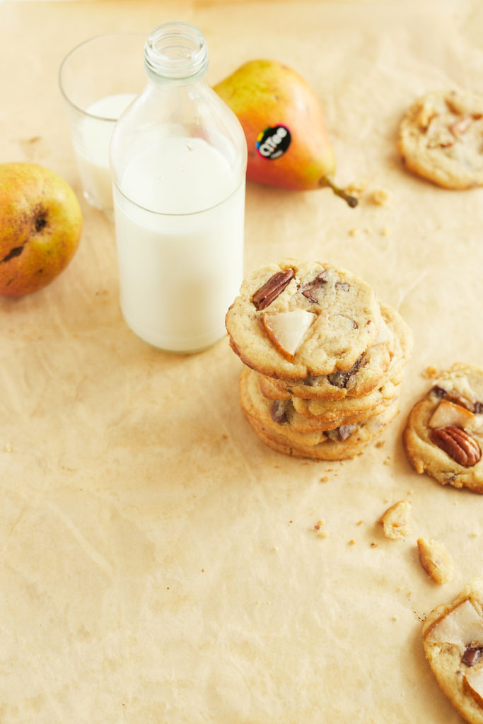 Recette de cookies ultra-moelleux poire chocolat et noix de pécan ...